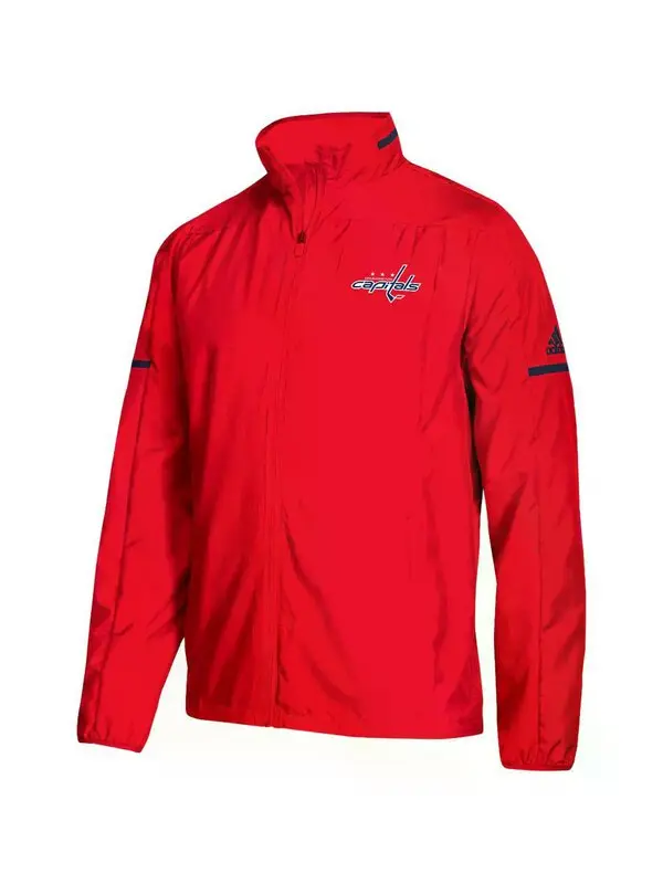 Adidas Nhl Washington Capitals Zip-up Jacket - Red