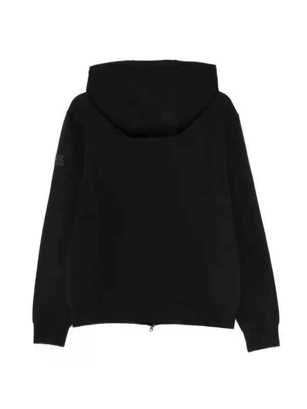 Peuterey Zip Hooded Sweater - Black