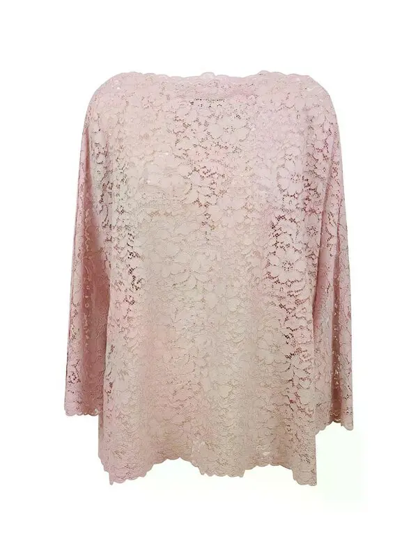 GIANLUCA CAPANNOLO Floral Lace Top - Pink