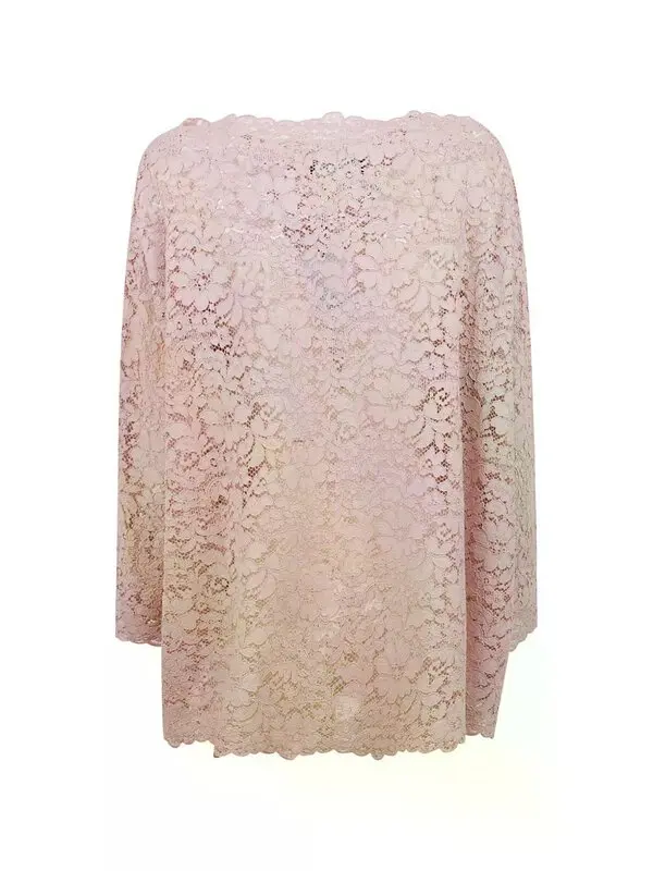 GIANLUCA CAPANNOLO Floral Lace Top - Pink