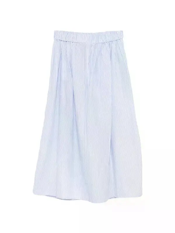 Joshua Sanders Seersucker Midi Skirt