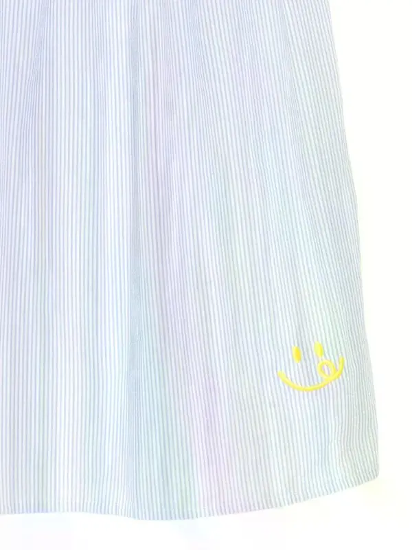 Joshua Sanders Seersucker Midi Skirt
