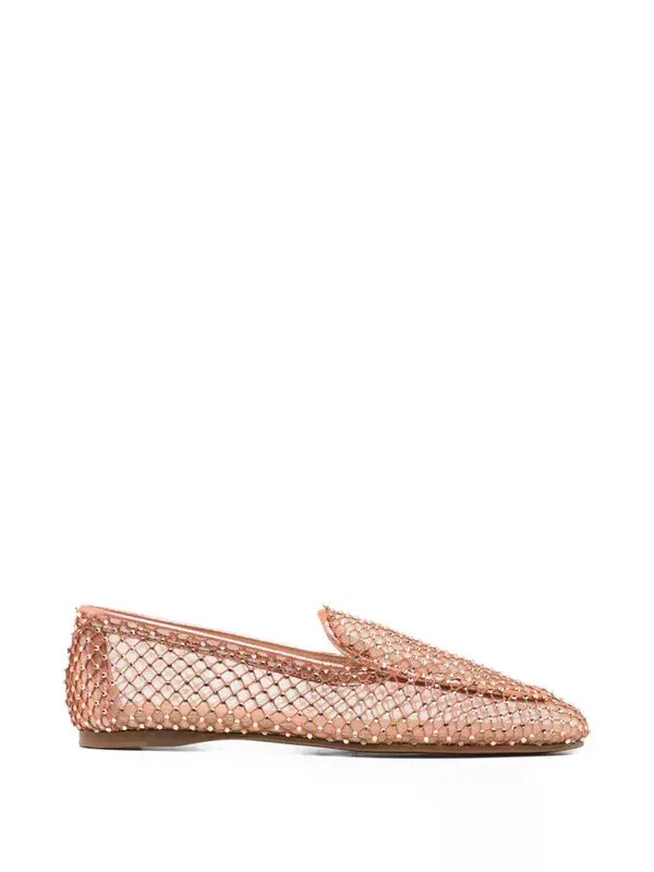 FORTE_FORTE Embellished Loafers - Orange