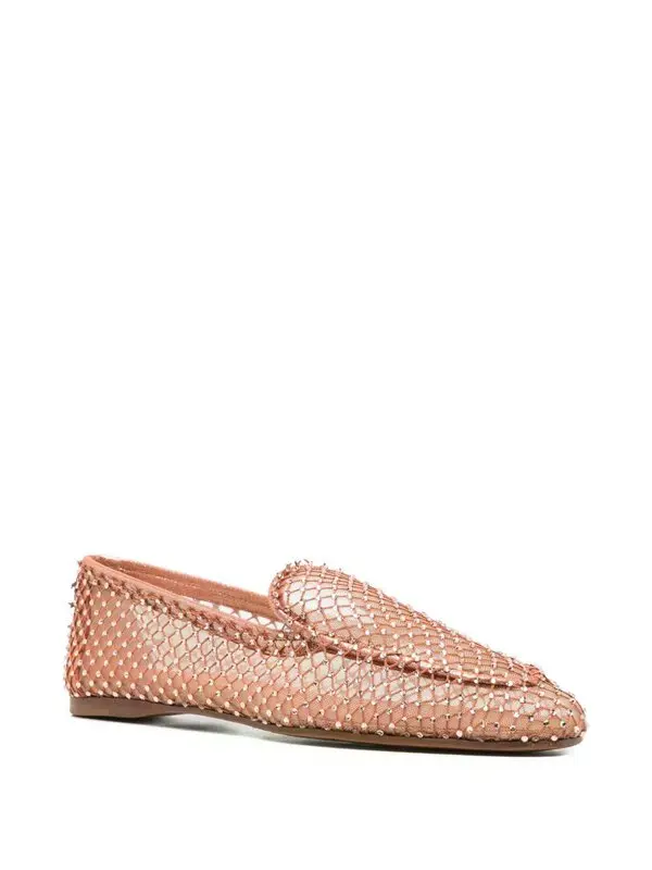 FORTE_FORTE Embellished Loafers - Orange