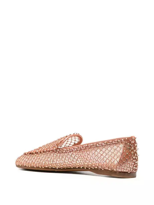 FORTE_FORTE Embellished Loafers - Orange