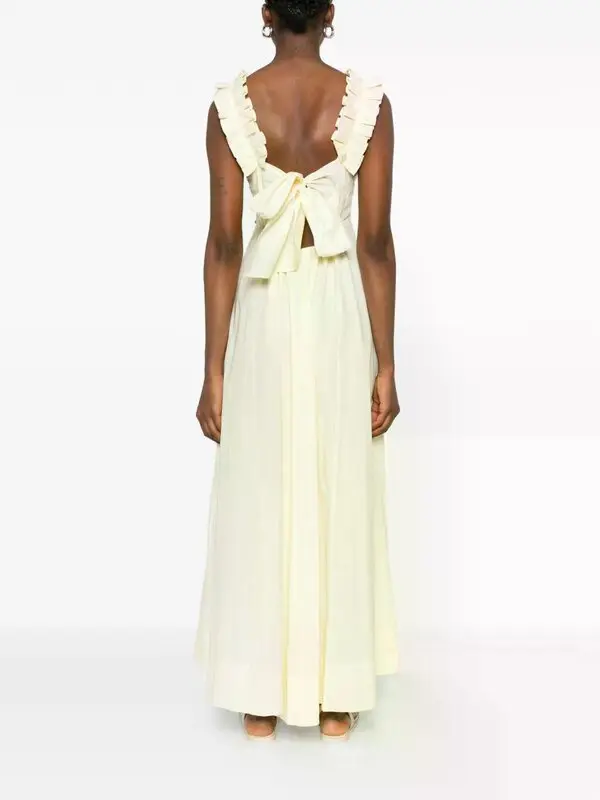 Liu Jo Long Dress With Ruching - Neutrals