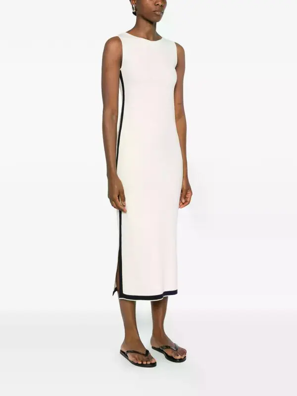 PHILO-SOFIE Contrasting-trim Sleeveless Midi Dress