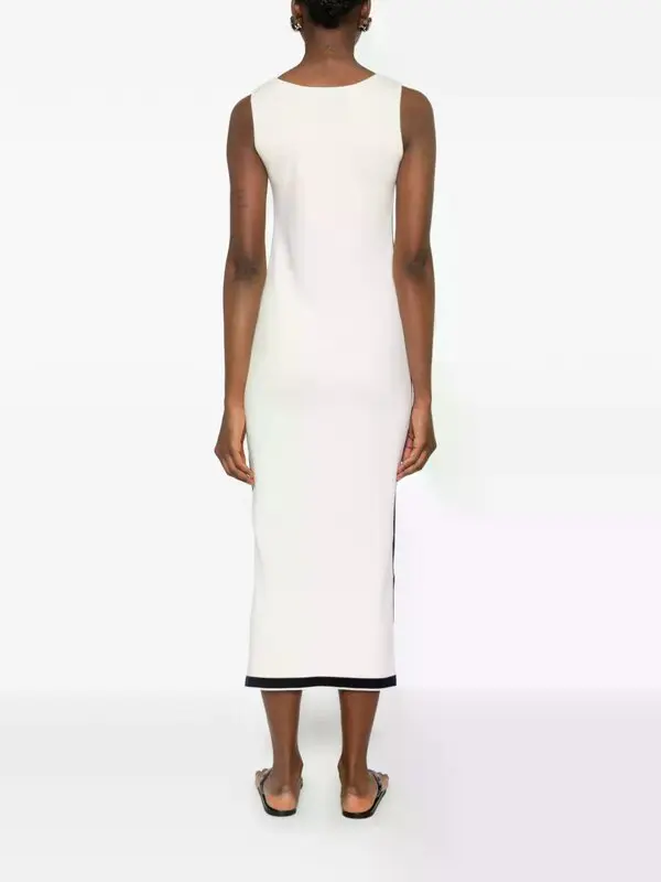 PHILO-SOFIE Contrasting-trim Sleeveless Midi Dress