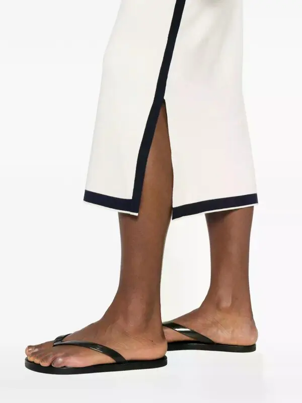 PHILO-SOFIE Contrasting-trim Sleeveless Midi Dress
