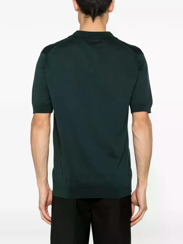 John Smedley Noah Polo-collar T-shirt - Green