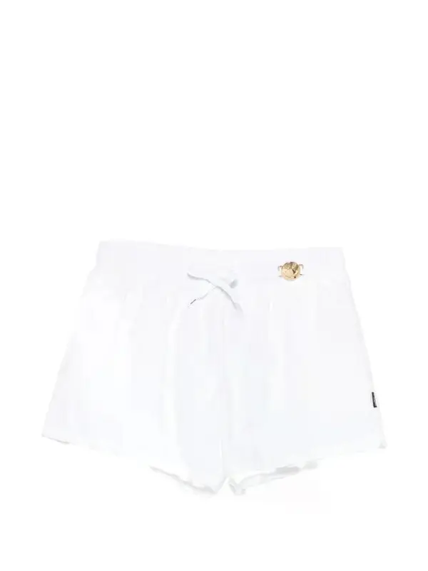 Moschino Smiley-face Swim Shorts - White