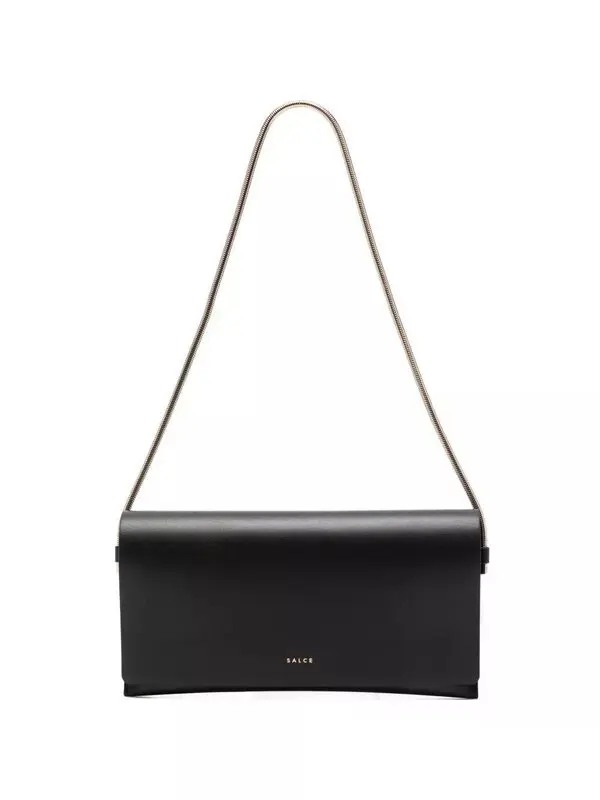 SALCE Logo-detail Clutch - Black