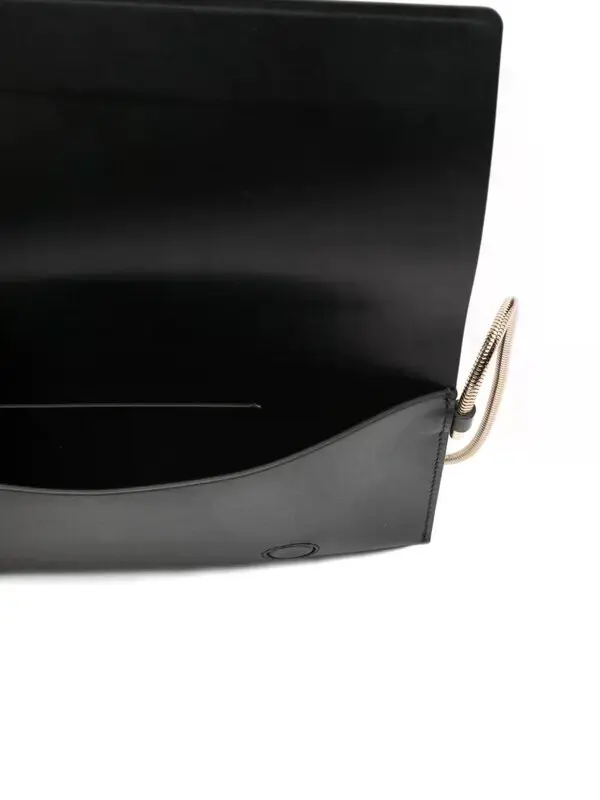 SALCE Logo-detail Clutch - Black