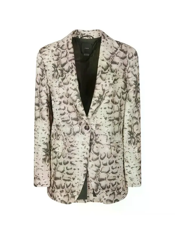 Pinko Snake-print Blazer - Neutrals
