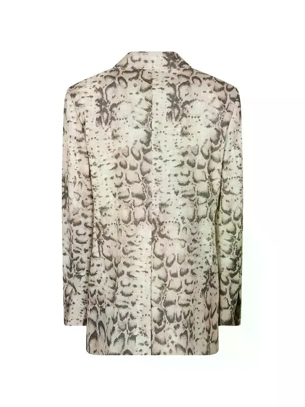 Pinko Snake-print Blazer - Neutrals