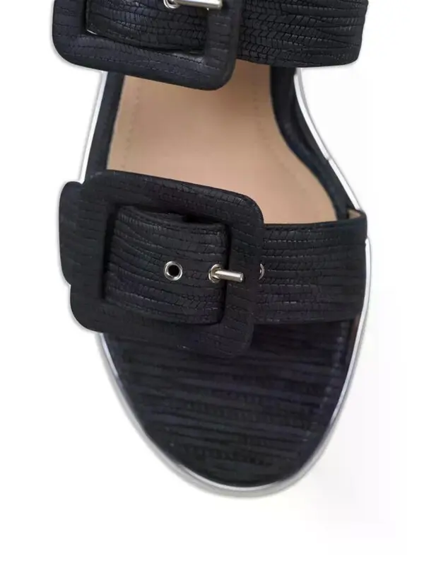 Ron White Buckle Strap Sandals - Grey
