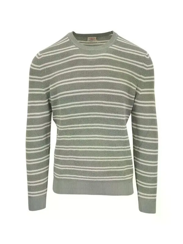 Faherty Brand Striped Jumper - Green