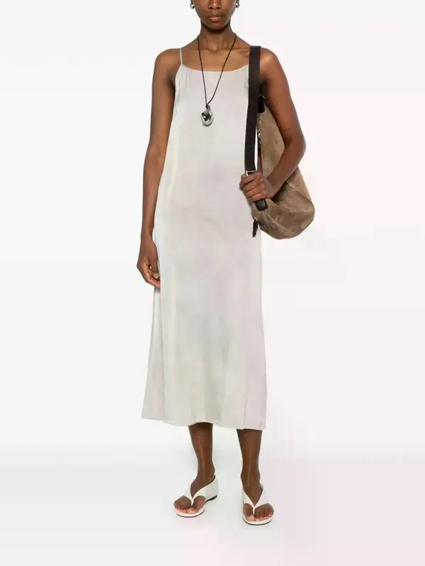 UMA WANG Anaya Spaghetti-strap Midi Dress - Grey