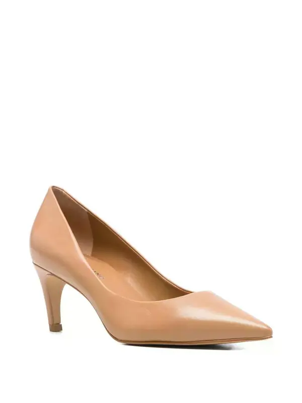 ANDREA CARRANO Pointed-toe Leather Pumps