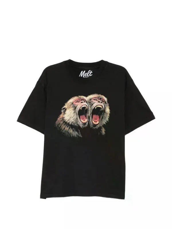 MELT Monkey-print T-shirt