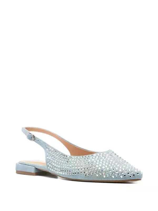 KEYS Embellished Pointed Toe Pumps - Blue