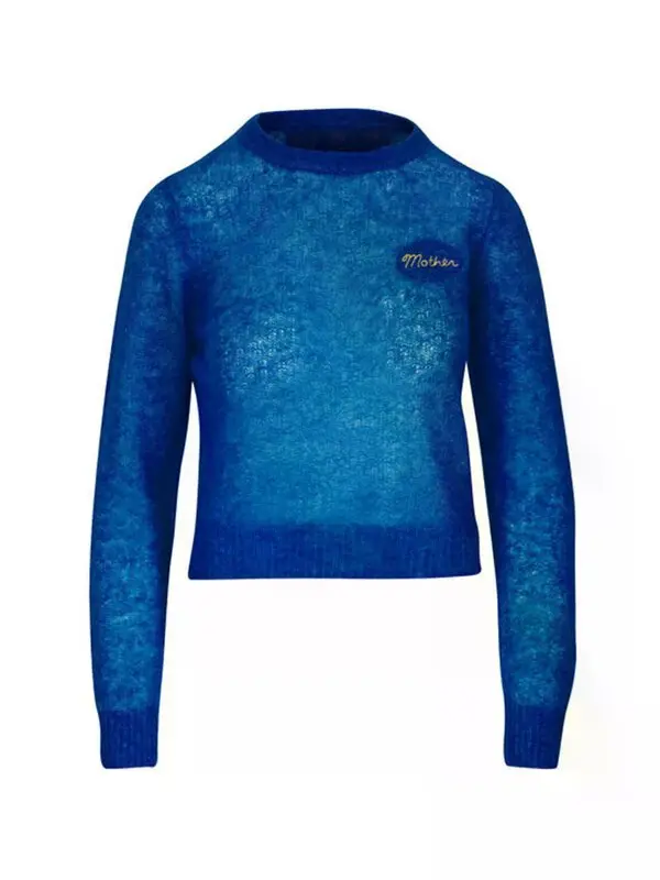 MOTHER Alpaca Crewneck Sweater - Blue