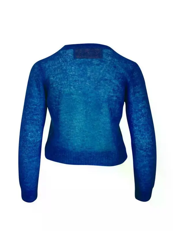MOTHER Alpaca Crewneck Sweater - Blue