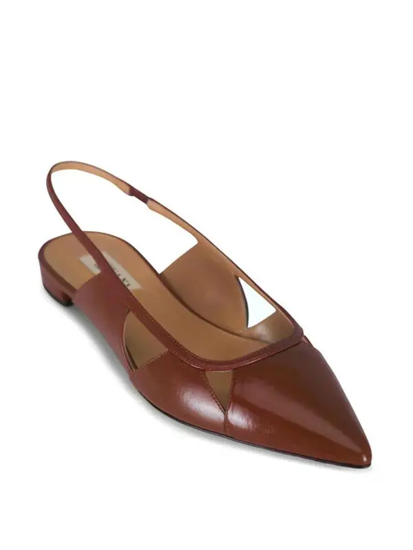 ARTEANA Cutout Point-toe Slings - Brown
