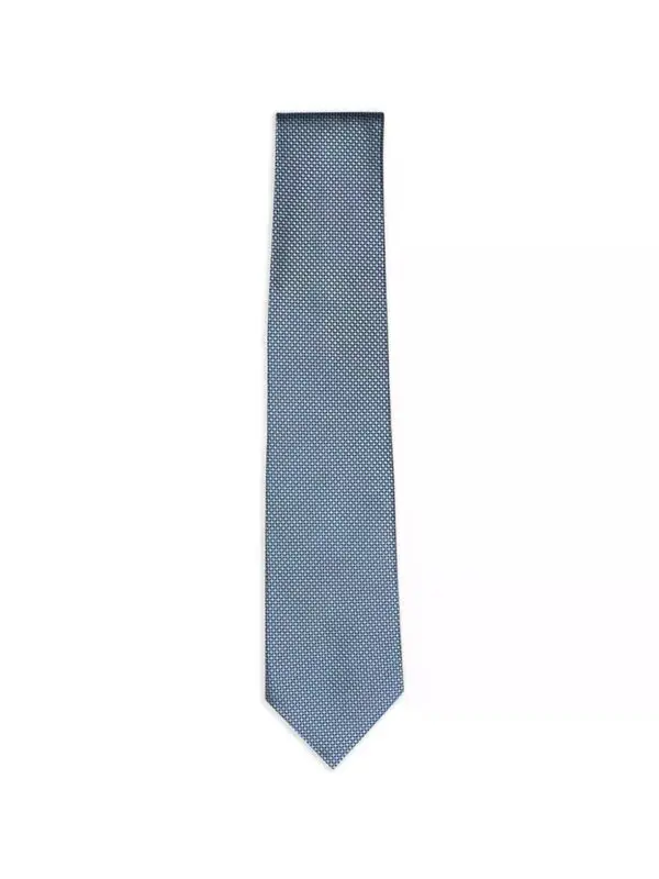 Isaia Micro-dot Neck Tie - Blue