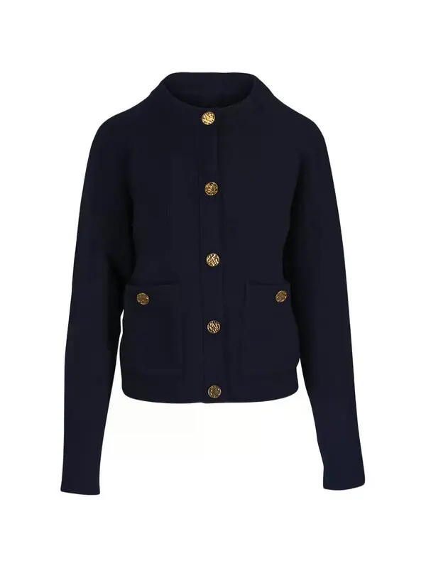 TOTEME Pocket Button Cardigan - Blue