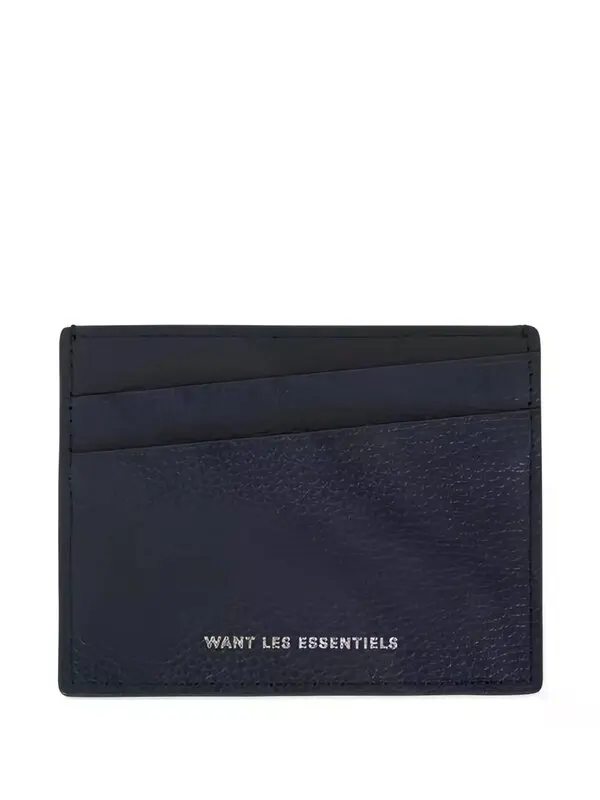 WANT Les Essentiels Brandson Leather Cardholder - Blue