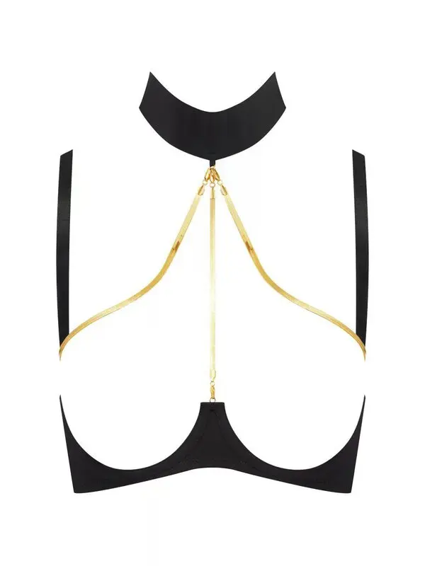 MAISON CLOSE Jewellery Bra - Black