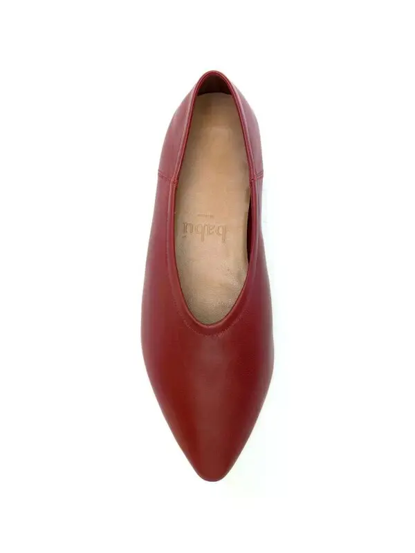 BABÚ MILANO Leather Pointed-toe Flat Pumps