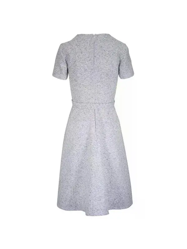 Kiton Belted Tweed Midi Dress