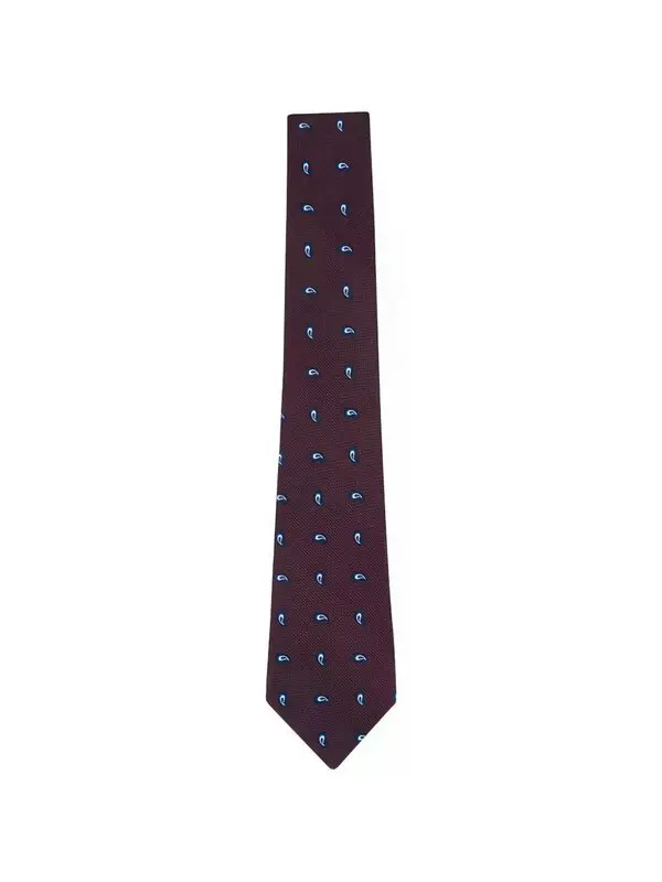 Zegna Paisley Necktie - Red
