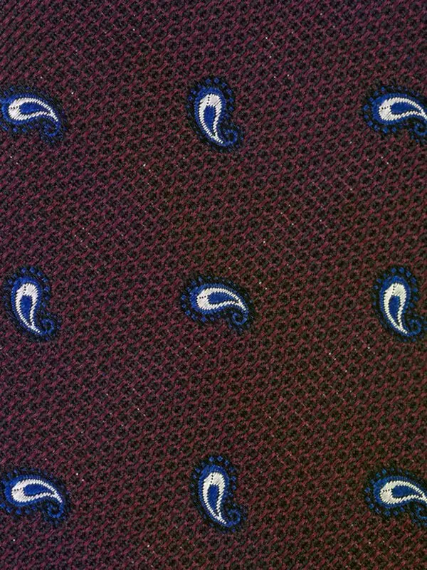 Zegna Paisley Necktie - Red