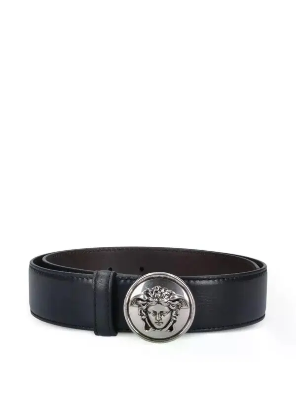 Versace Medusa Buckle Belt - Black