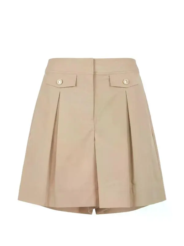 TWINSET Pleat Pocket Shorts - Neutrals