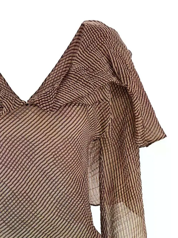 KIKO KOSTADINOV Plexus Crinkled Blouse - Red