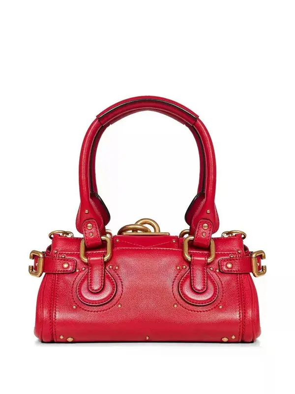 Chloé Paddington Leather Shoulder Bag - Red