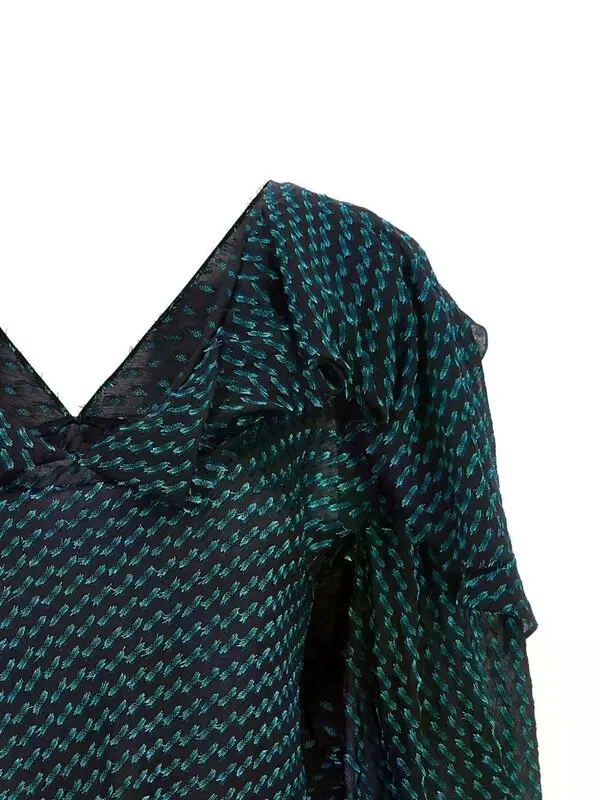 KIKO KOSTADINOV Plexus Crinkled Blouse - Blue