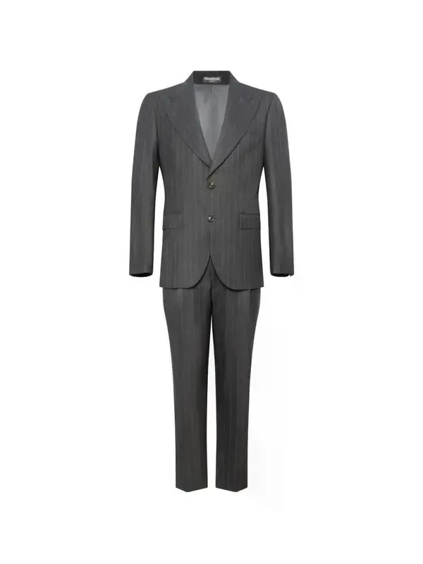 FRANZESE COLLECTION Bugatti Pinstriped Suit - Grey