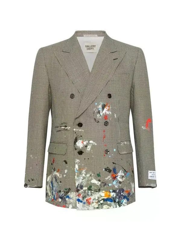 GALLERY DEPT. Houndstooth Double-breasted Coat