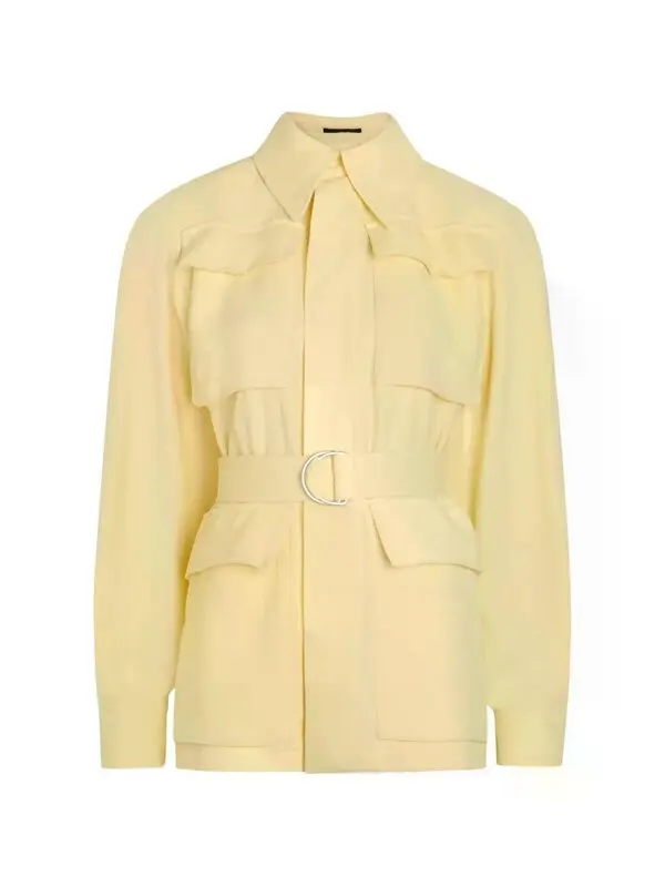 Wardrobe.NYC Safari Belted Jacket - Yellow