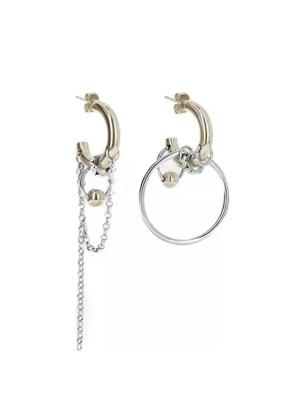 JUSTINE CLENQUET Clark Chain Earrings - Gold