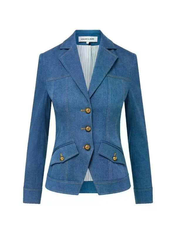 Veronica Beard Randy Denim Blazer - Blue