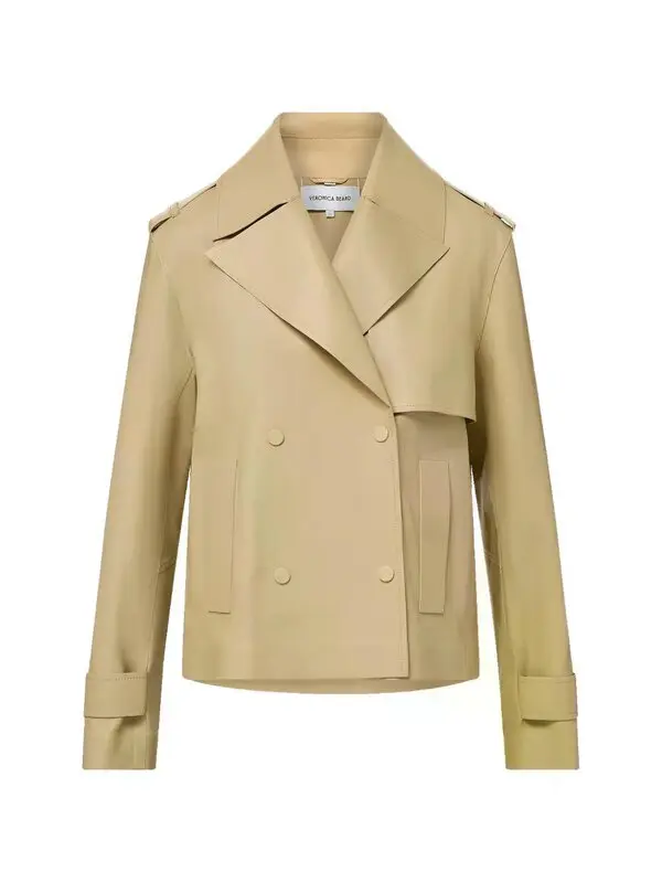 Veronica Beard Heathcliff Cropped Trench Coat - Neutrals