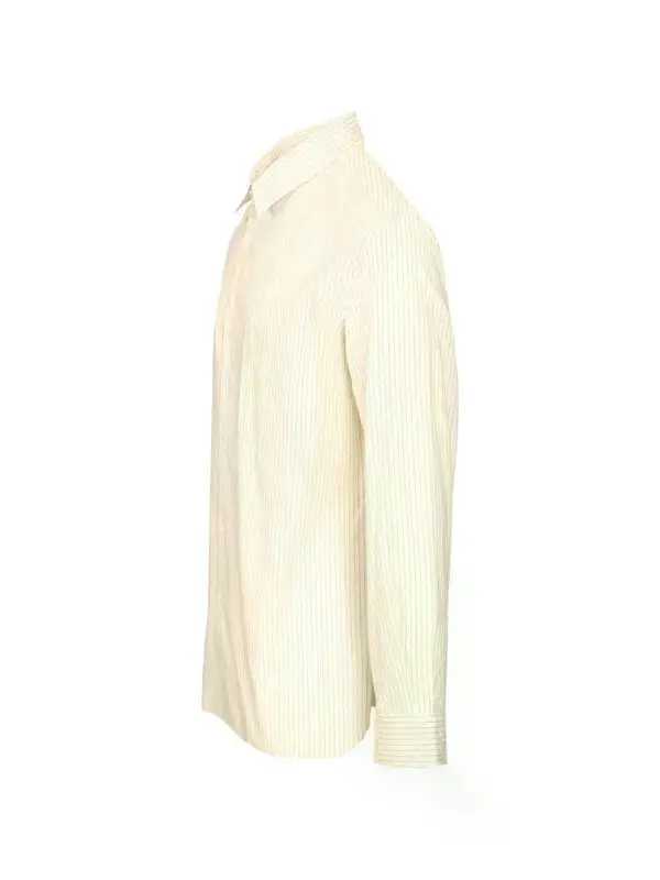 Maison Kitsuné Striped Oversized Shirt
