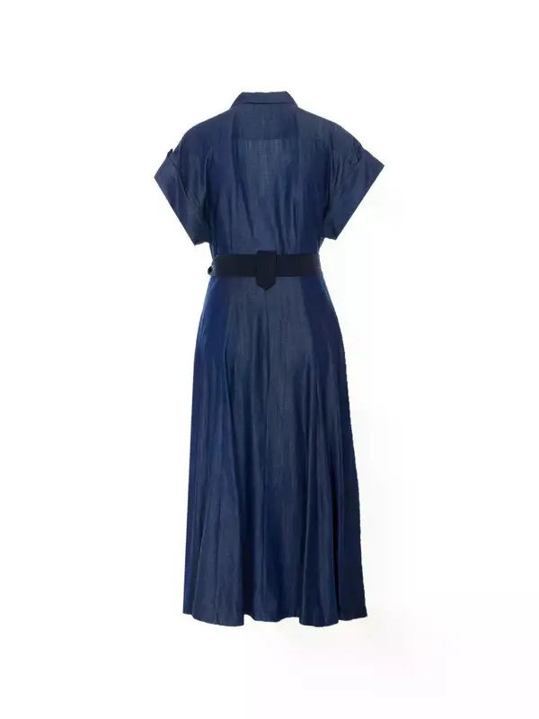 Liu Jo V-neck Shirt Midi Dress