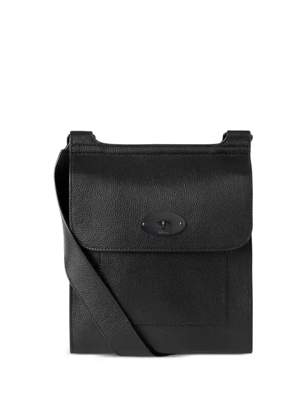 Mulberry Grained Crossbody Bag - Black
